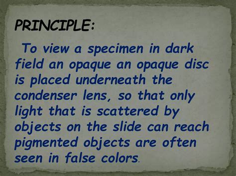 Dark Field Microscope Ppt