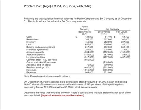 Solved Problem 2 25 Algo Lo 2 4 2 5 2 6a 2 6b 2 6c