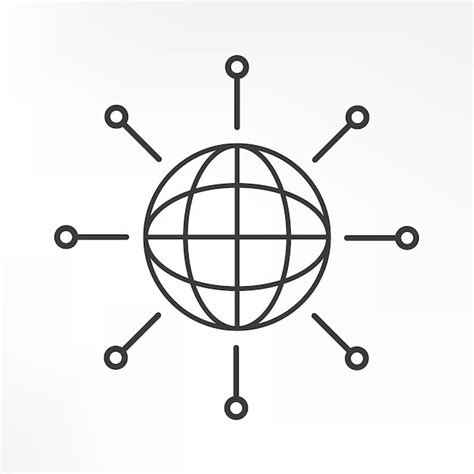 Premium Vector Global Technology Icon