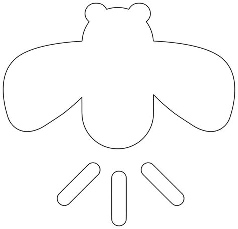 Outline Of Bug Free Printable Papercraft Templates