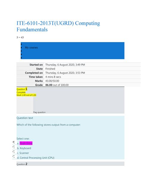 Pdfcoffee Computing Fundamentals ITE T UGRD Computing Fundamentals Home My