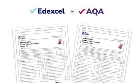 Gcse Maths 2024 Predicted Papers Aqa And Edexcel Maths Planner