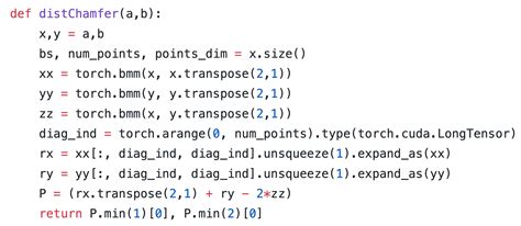 Chamfer Python Only Considers First Element Of Batch · Issue 27