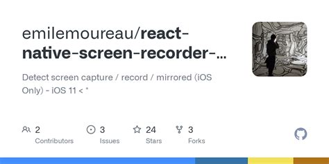 Github Emilemoureaureact Native Screen Recorder Detect Detect