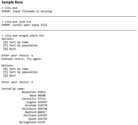 Solved Problem Statement Sorting Is A Useful Technique For Chegg