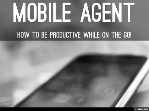 Mobile Agent Ppt