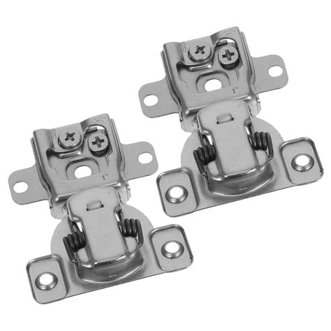 Worgeous 2pcs Soft Closing Hidden Hinges For Inward Opening Doors