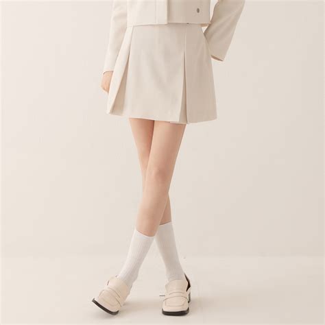 로엠 플리츠 미니스커트2colorsrmwhe12rt1