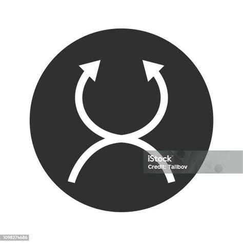 평면 스타일에 3 방향 방향 화살표입니다 벡터 일러스트입니다 도 방향 아이콘 격리입니다 거리에 대한 스톡 벡터 아트 및 기타 이미지 Istock