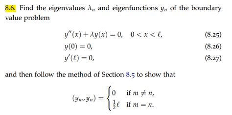 86 ﻿find The Eigenvalues λn ﻿and Eigenfunctions Yn