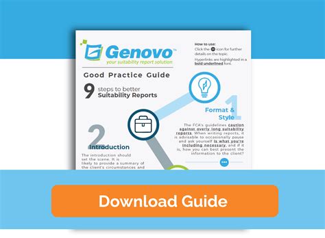 Fca Suitability Report Guidance Good Practice Examples Genovo