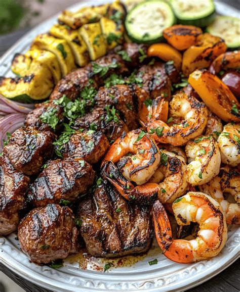 Spicy Cajun Surf And Turf Platter With Grilled Perfection Sanepe Recipes