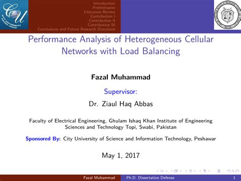 Pdf Performance Analysis Of Heterogeneous Cellular Networks With Load Balancing Ph D Defense