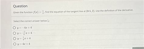 solved questiongiven the function f x 1x ﻿find the