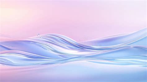 Abstract Blue And Pink Fluid Art Mesmerizing Water Waves Background