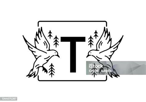 T 초기 문자 디자인과 새 라인 아트의 검은 색 0명에 대한 스톡 벡터 아트 및 기타 이미지 0명 개념 개념과 주제 Istock