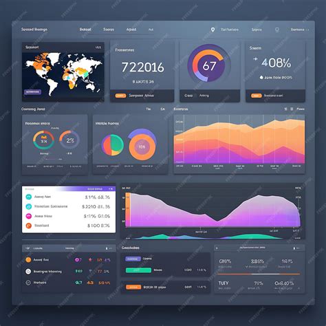 Premium Ai Image Web Dashboard Analytics Data Analytics Dashboard