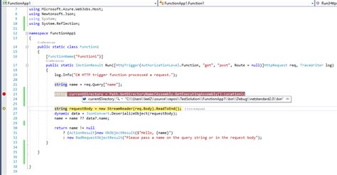 C Debugging Azure Function Locally Gives A Funny Path To Appdomain
