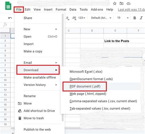 How To Convert Google Sheets Into PDF Format Guide