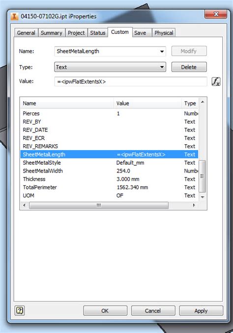 Solved Ilogc Rule To Delete 2 User Parameters And Create 2 Custom Iproperties Autodesk Community