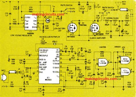 Radio Transceiver Circuit Diagram