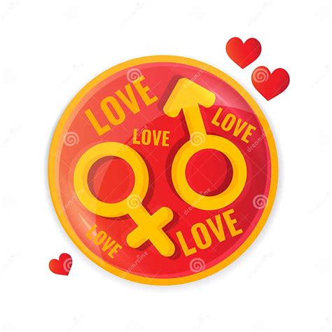 Love Concept Circle Lable With Symbols Of Different Sex Stock Vector Love Concept Circle Lable With Symbols Of Different Sex Stock Vector