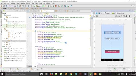 How To Make Date Picker With Alert Dialog Box In Android Studio Code DeV Tech YouTube