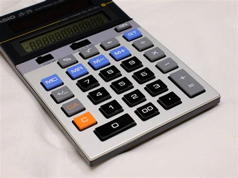 Yahoo オークション （美品）casio 加算式電卓 Js 25