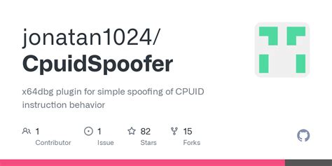 Github Jonatan1024cpuidspoofer X64dbg Plugin For Simple Spoofing Of