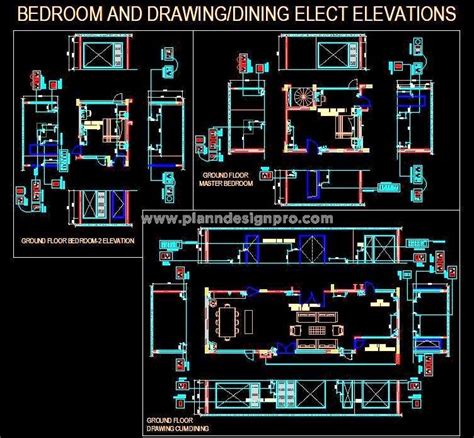 3 Bhk Apartment Layout Autocad Dwg File