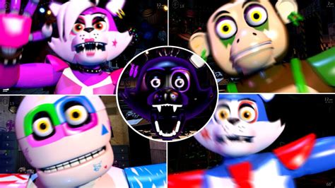 Fnac Security Breach Ucn All Glamrock Fnac Animatronics Jumpscares