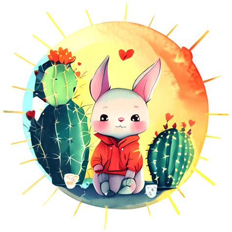 Cactus Cat Book Lover Graphic · Creative Fabrica