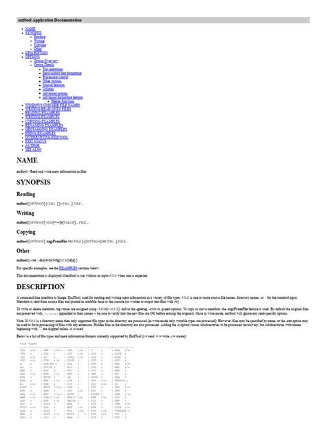 Exiftool Cli Guide For Developers Pdf Comma Separated Values Computer Data