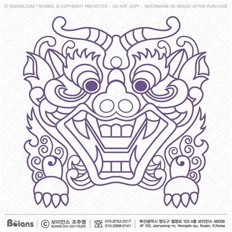 보이안스 벡터 한국전통 도깨비 무늬 시리즈 Sku Bvsd001638 보이안스 Boians 도깨비 도깨비문양
