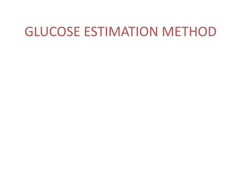 Methodofglucoseanalysis2018pdf