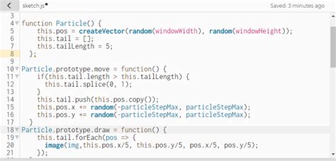 P5js Particle System On Bird Flying Learn Scratch Sg
