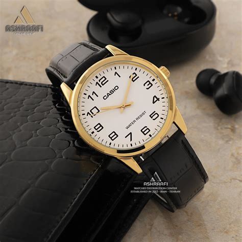 ساعت کاسیو بند چرمی Casio Mtp V001gl 7b فروشگاه اشرافی