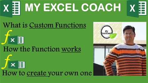 How To Create Your Own Custom Defined Function Using Vba Editor Youtube