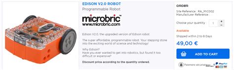 edison by microbric educational robot for stem learning and programming