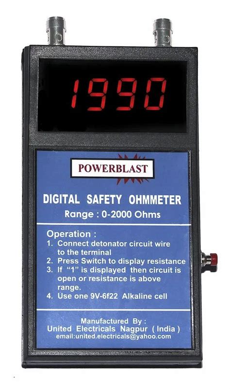 Safety Ohmmeter At Best Price In India