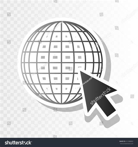 Earth Globe Cursor Vector New Year Stock Vector Royalty Free 612388802 Shutterstock