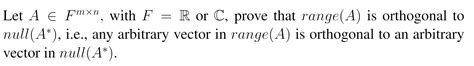 solved nxn let a e fmxn with f r or c prove that