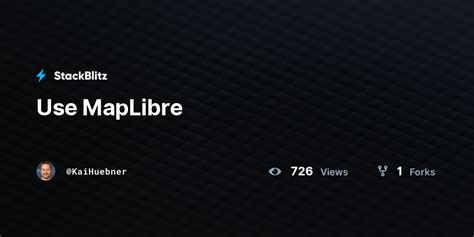 Use Maplibre Stackblitz