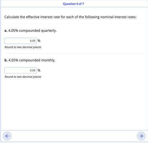 Solved Calculate The Effective Interest Rate For Each Of The Chegg Com