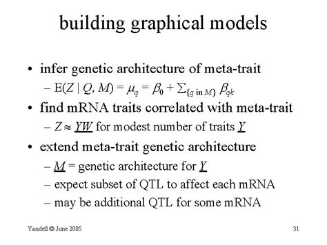Bayesian Analysis Of Microarray Traits Arabidopsis Microarray Workshop