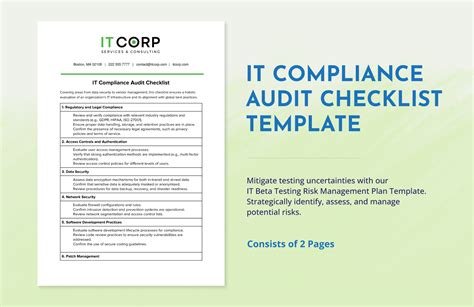Formal Compliance Audit Checklist Template Download In Word Google Docs PDF Template Net