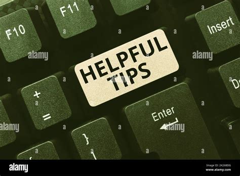 Writing Displaying Text Helpful Tips Word Written On Useful Secret