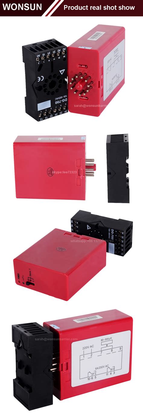 Two Relays Vehicle Loop Detector Inductive Loop Traffic Detector