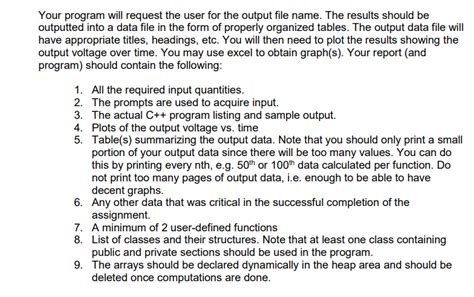 The Output Voltage V May Be Modeled Using The Chegg Com