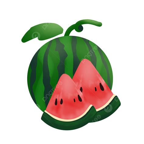 귀여운 수박 빨간색 과일 수박 Png 일러스트 및 Psd 이미지 무료 다운로드 Pngtree